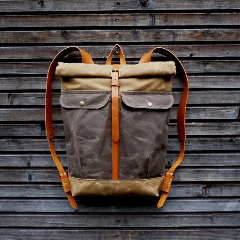 Handmade Backpack vegetable tanned leather - ShopBlast - best products ...